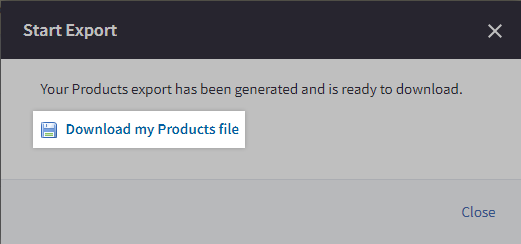 Legacy Product Import/Export | Exporting Your Products